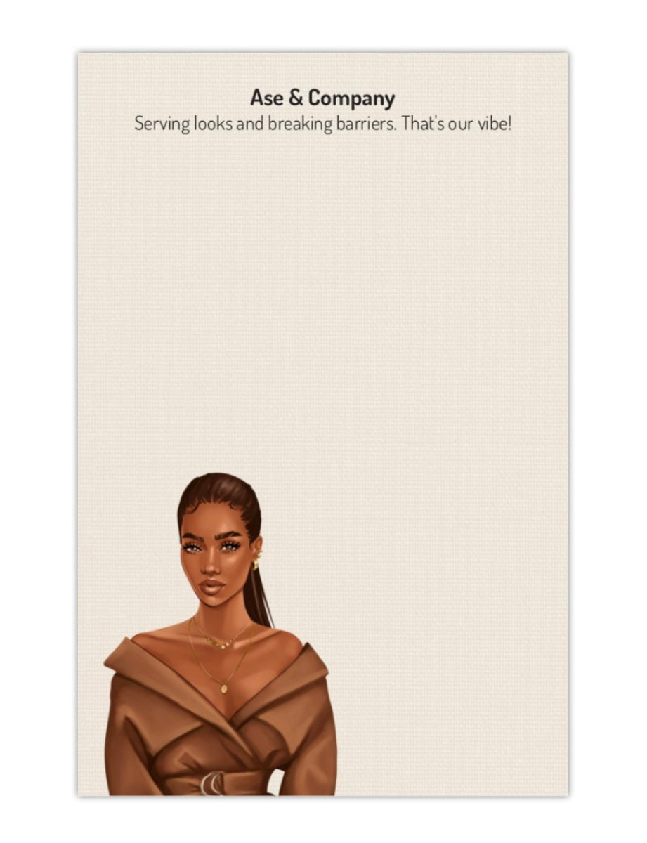 Serving Looks Notepad Journal Entry Planner – Àse & Company