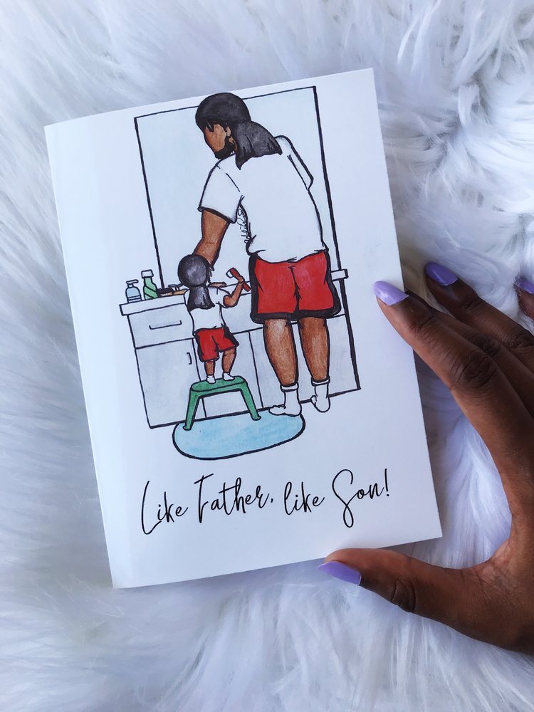 Father's Day Greeting Card | Daddy's Little Man Card | Ase And Company ...