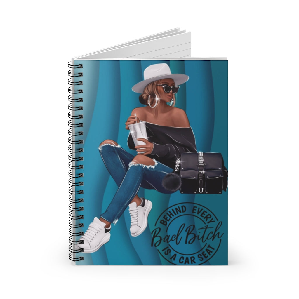 Car Seat Mom Baddie Black Queen | Notebook Journal | Ase And Company ...